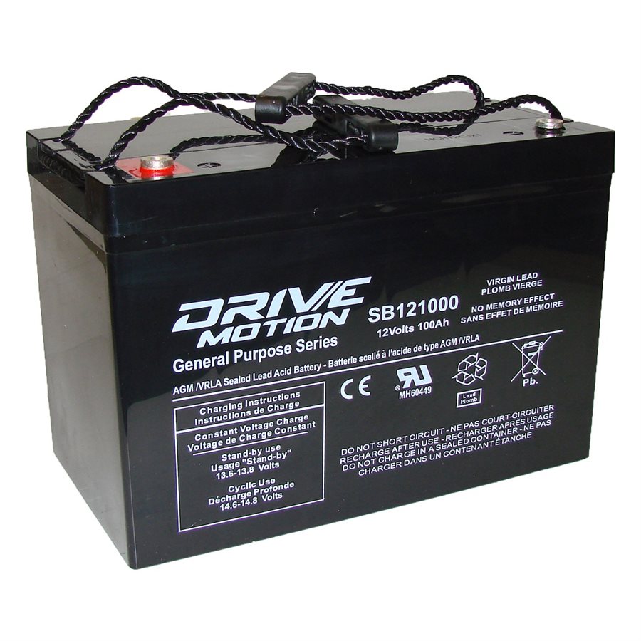 DriveMotion SLA (27) 12 volts 100Ah Term. B